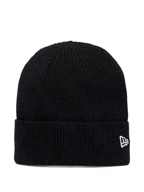 New Era Wool Knit Beanie - Black