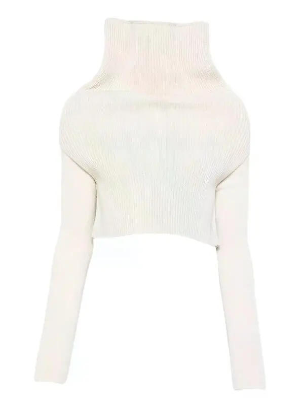 Rick Owens Roll-neck Ribbed Top