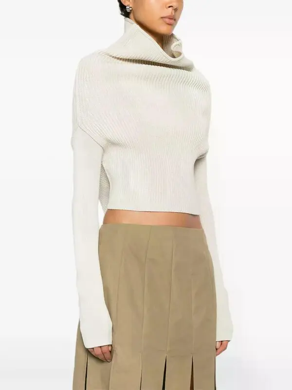 Rick Owens Roll-neck Ribbed Top