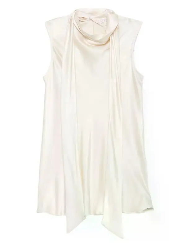 Antonelli Firenze Tie-neck Sleeveless Top