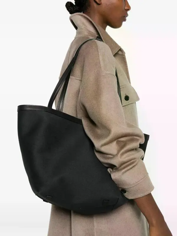 THE ROW Park Three Canvas Tote Bag - Black