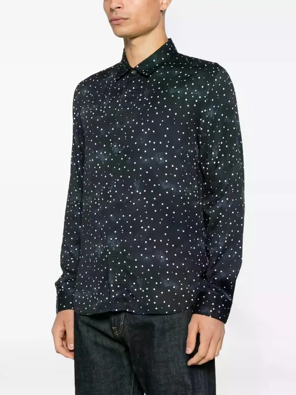 John Varvatos Polka-dot Shirt