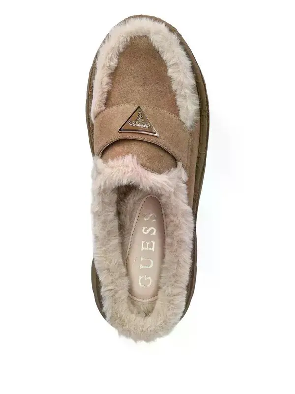 Guess 70mm Faux Fur-trim Mules