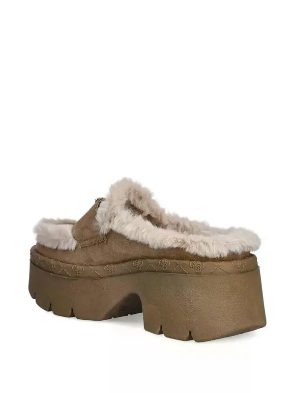 Guess 70mm Faux Fur-trim Mules