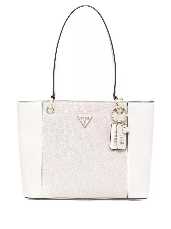 Guess Triangle-logo Tote Bag - Neutrals