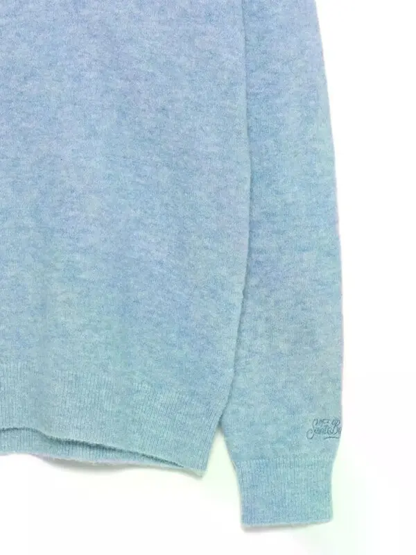 MC2 SAINT BARTH Polo-collar Pullover Sweater - Blue