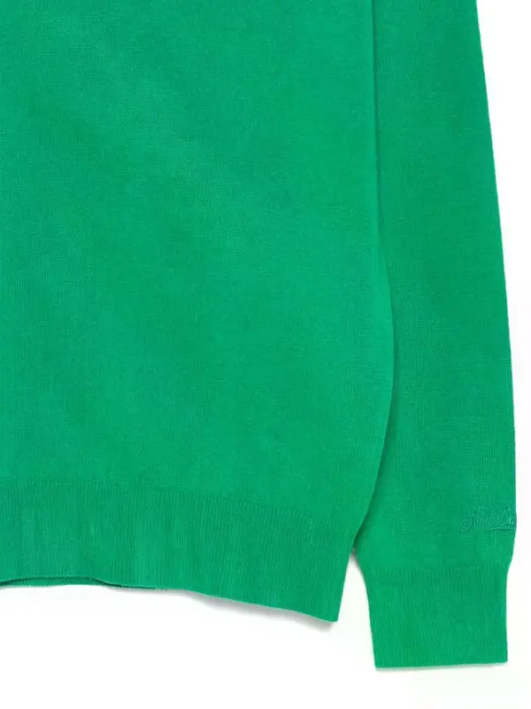 MC2 SAINT BARTH Crewneck Wool Sweater - Green