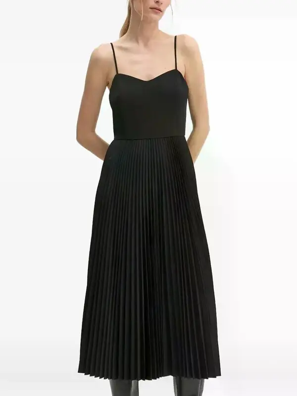 Theory Pleated Midi Dress