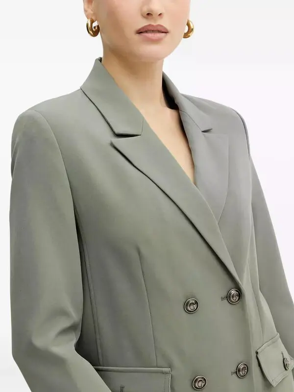 Guess Fiona Double-breasted Blazer - Grey