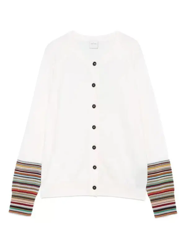 Paul Smith Signature Stripe-trim Cardigan