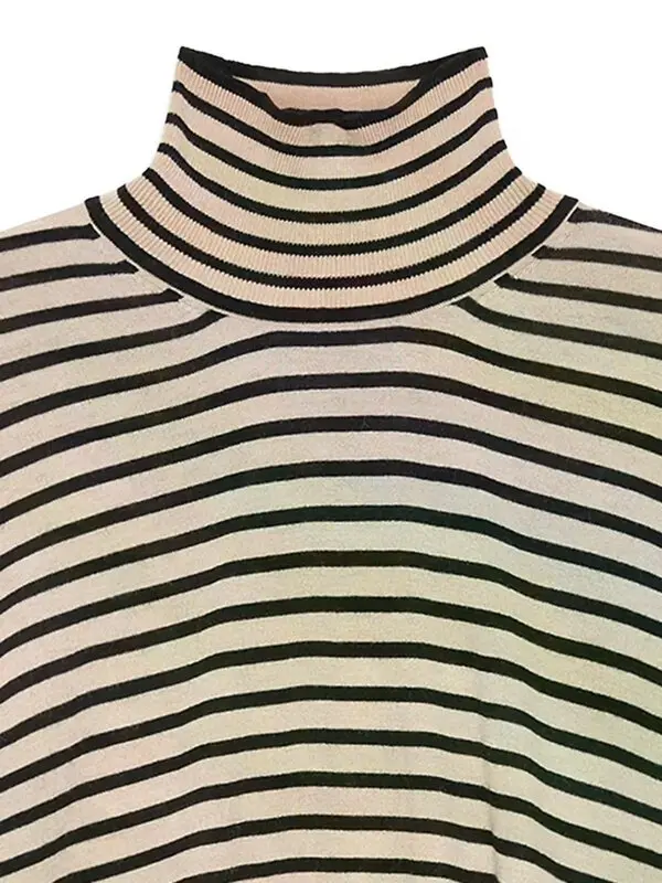 Malìparmi Striped Turtleneck Top