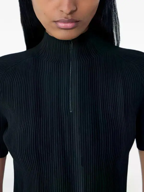 Alexander Wang Ribbed Logo-detail Mini Dress