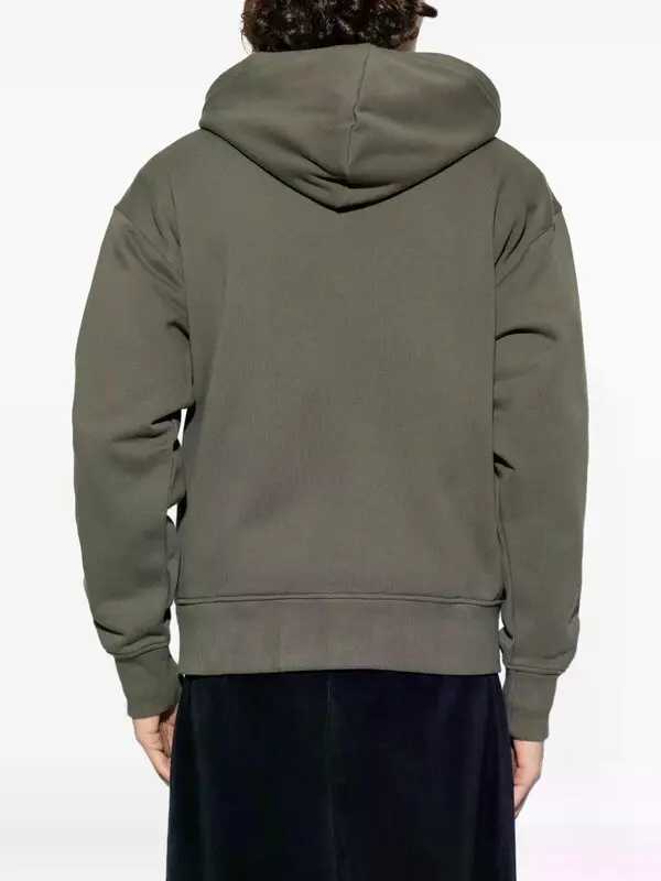Bally Logo-embroidered Zip-up Hoodie - Green