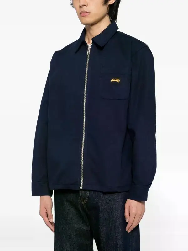 STAN RAY Logo-patch Jacket - Blue