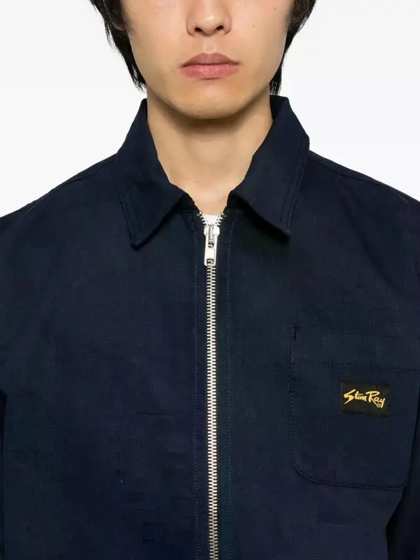 STAN RAY Logo-patch Jacket - Blue