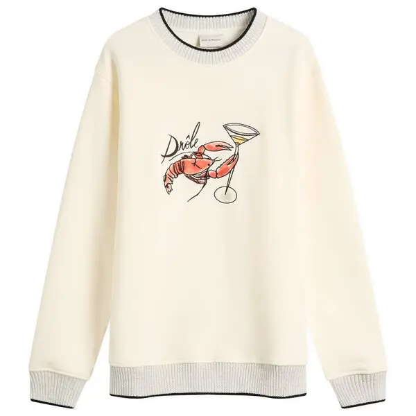 Drole De Monsieur Lobster Sweatshirt - Off White