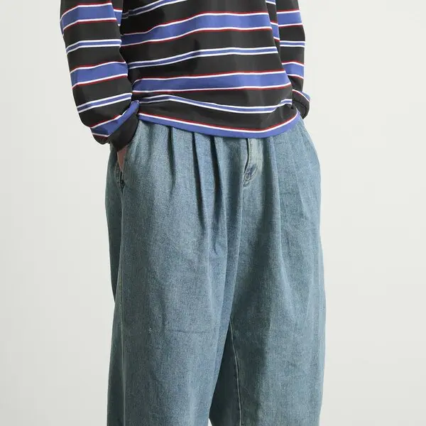 ANGLAN Stone Vintage Denim Balloon Pants