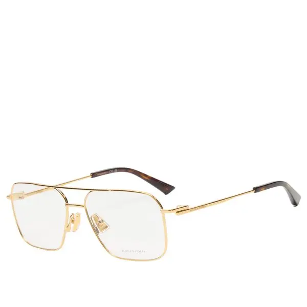 Bottega Veneta Split Optical Glasses - Gold/transparent