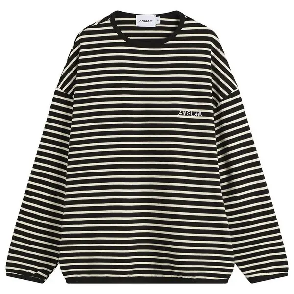 ANGLAN Striped Long Sleeve - Black