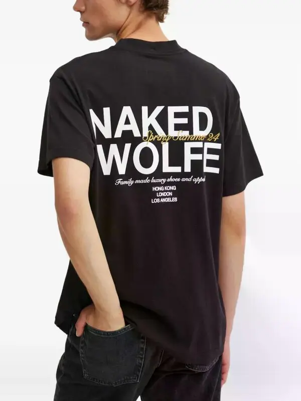 NAKED WOLFE Logo-print T-shirt - Black