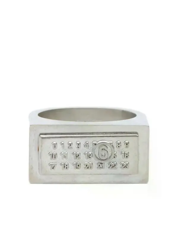 MAISON MARGIELA Numbers-motif Ring - Silver