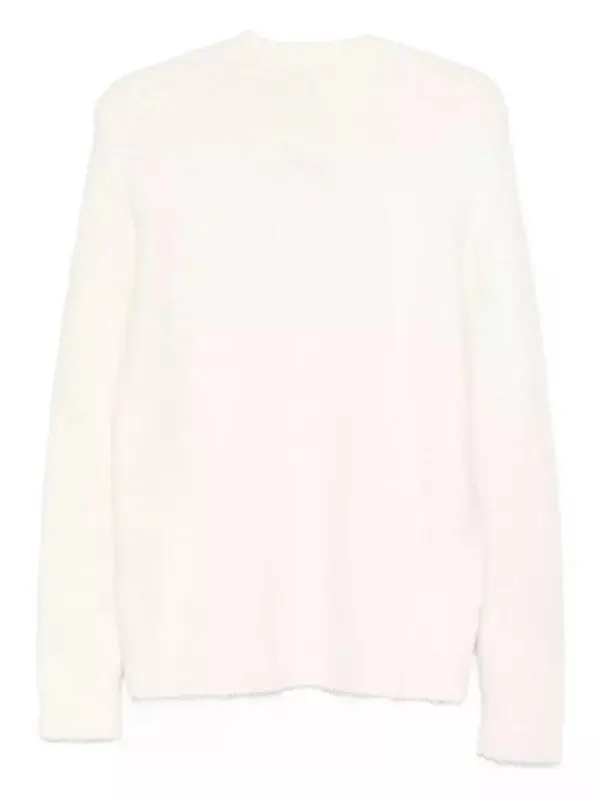 ROBERTO COLLINA Crew-neck Textured Knit Sweater