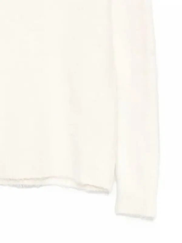 ROBERTO COLLINA Crew-neck Textured Knit Sweater