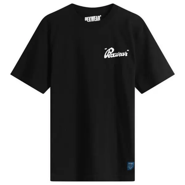 PEXWEAR Italic Logo T-shirt - Black