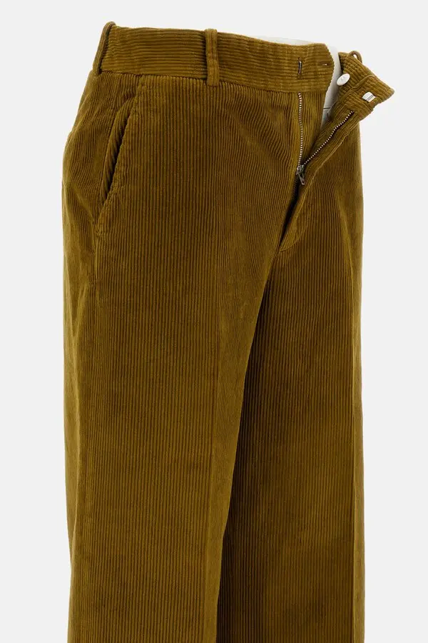 CELLAR DOOR Ribbed Straight-leg Trousers