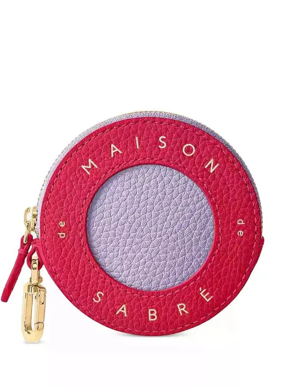MAISON DE SABRE Zip Leather Coin Purse - Pink