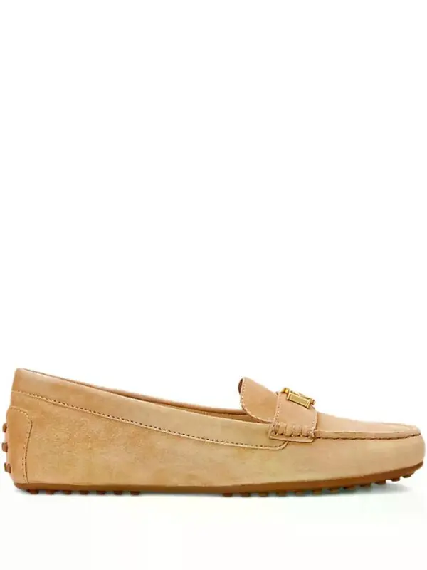 Ralph Lauren Barnsbury Logo-plaque Loafers - Neutrals