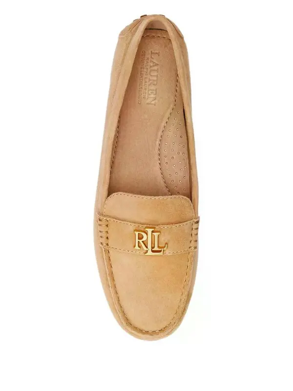 Ralph Lauren Barnsbury Logo-plaque Loafers - Neutrals