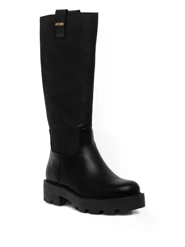 Guess Yannis Logo-pattern Boots