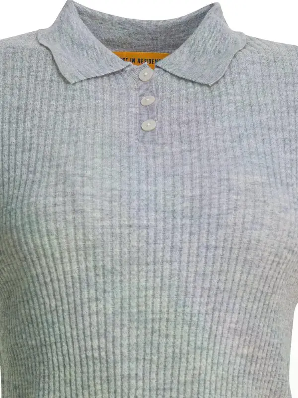 Guest In Residence Shrunken Ribbed Polo Shirt