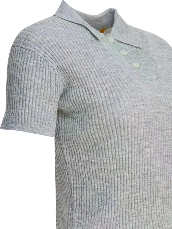 Guest In Residence Shrunken Ribbed Polo Shirt