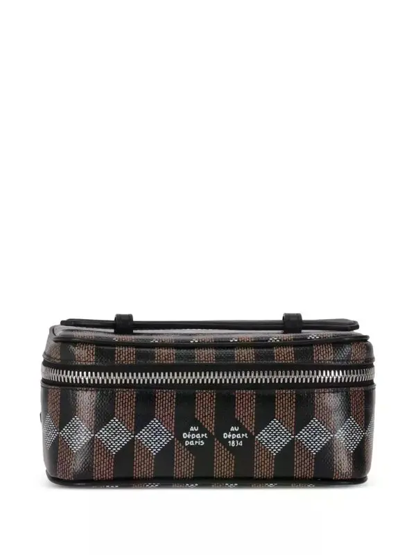 AU DEPART Zip-fastening Vanity Bag - Black