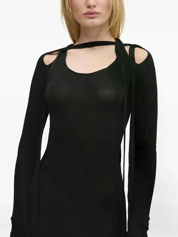 Y/project Cut-out Tie Maxi Dress