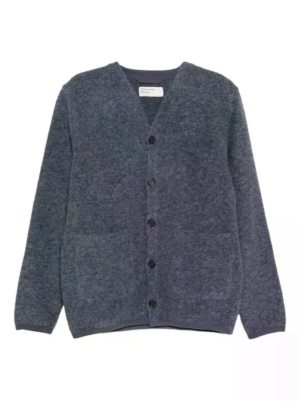 Universal Works V-neck Cardigan - Blue