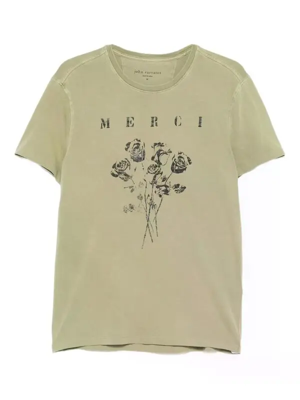 John Varvatos Floral-graphic T-shirt