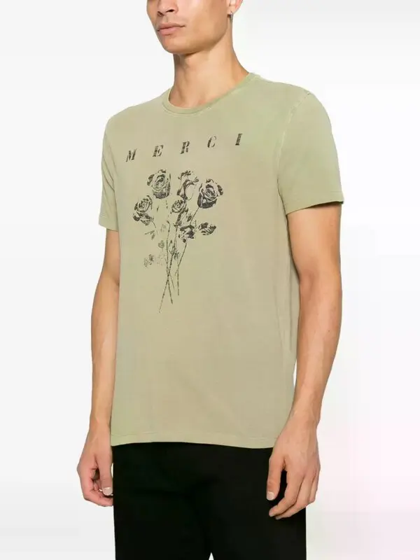 John Varvatos Floral-graphic T-shirt