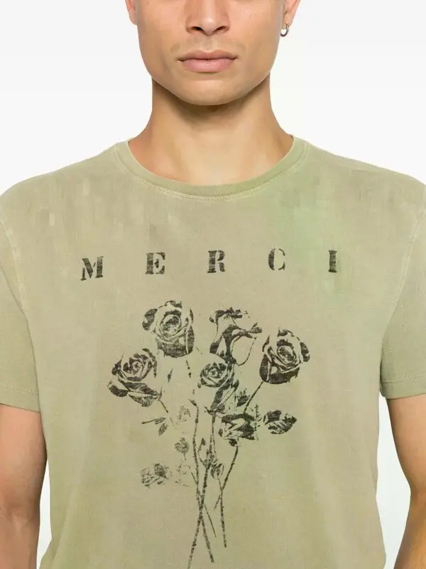 John Varvatos Floral-graphic T-shirt