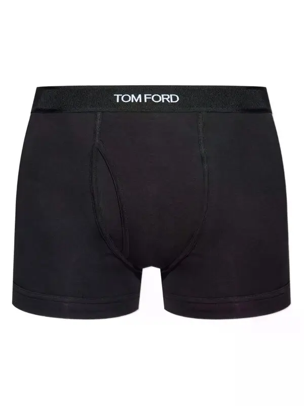 TOM FORD Logo-waistband Boxers - Black
