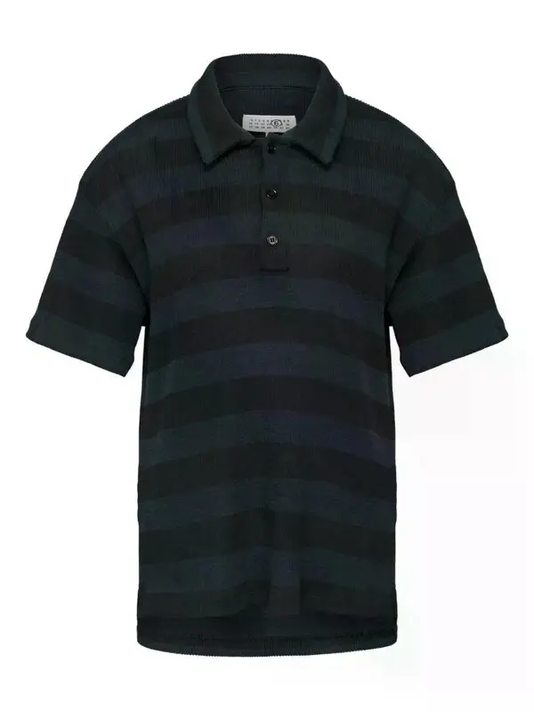 MAISON MARGIELA Striped Polo Top