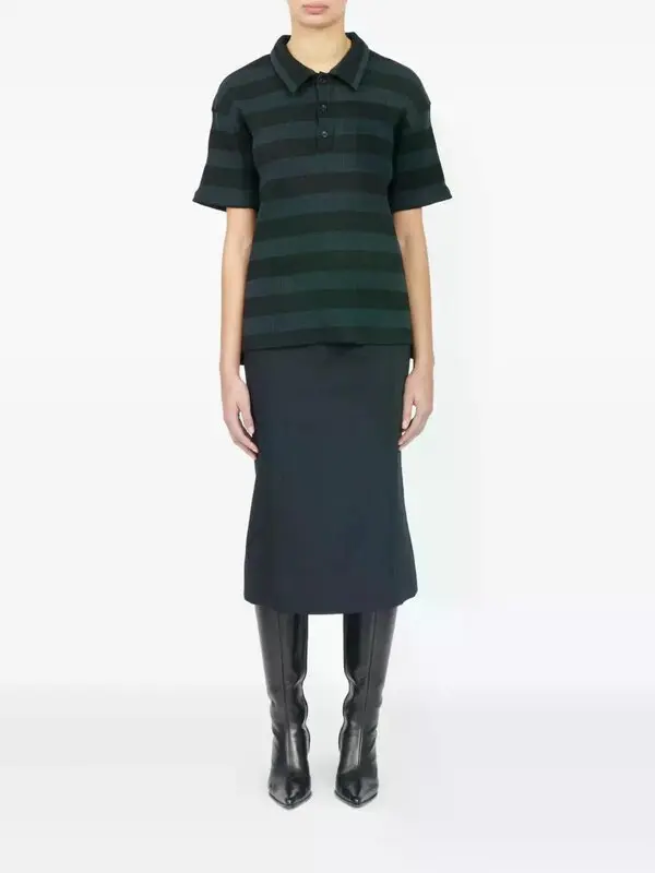 MAISON MARGIELA Striped Polo Top