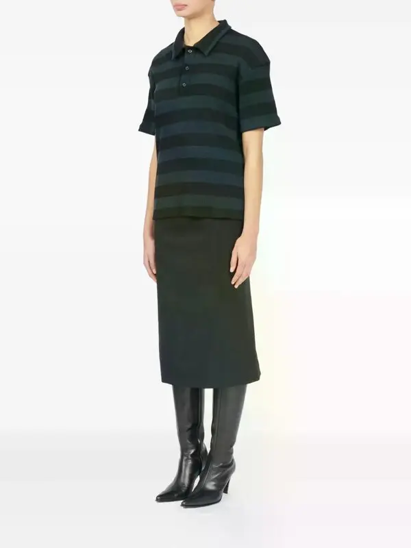 MAISON MARGIELA Striped Polo Top