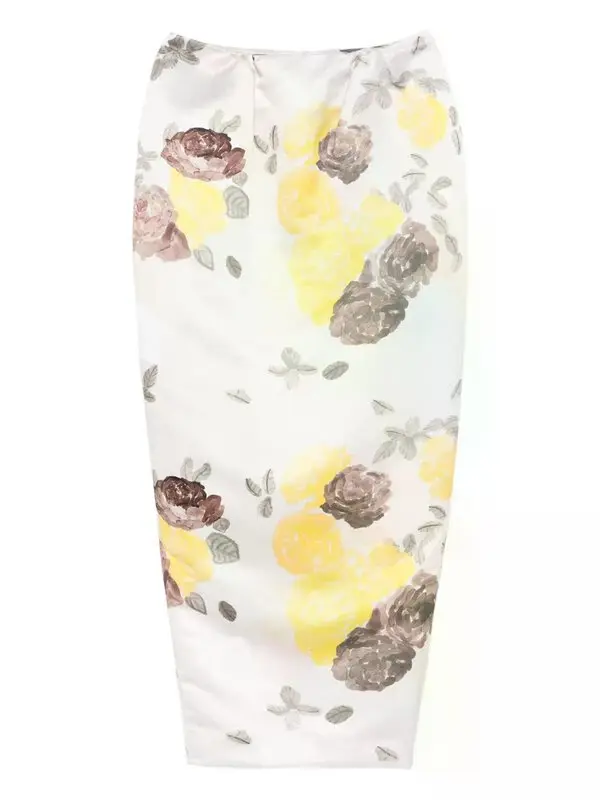Bernadette Damian Straight Skirt - White