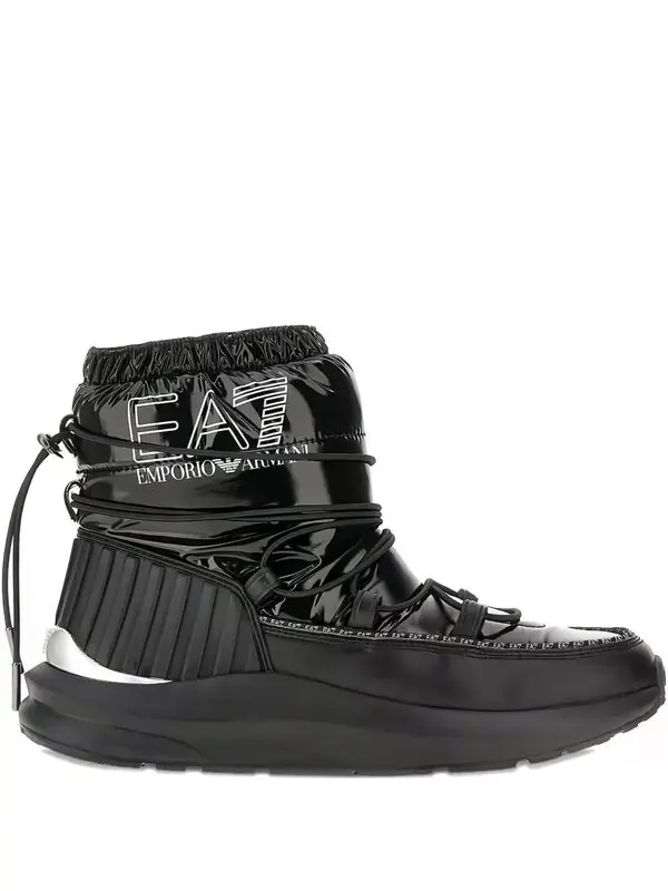 EA7 Logo Lace-up Boots