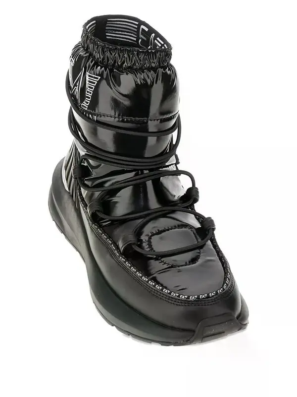 EA7 Logo Lace-up Boots