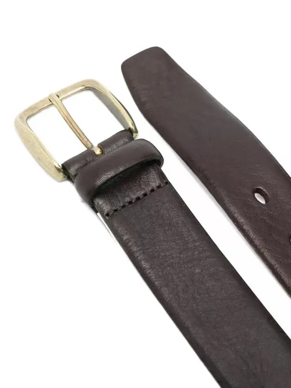 Aspesi Buckle Leather Belt - Brown