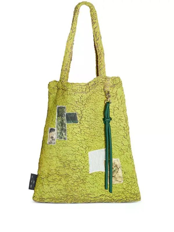 SONG FOR THE MUTE Faux-shearling Tote Bag - Yellow